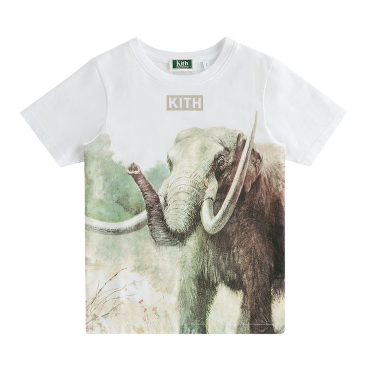 Buy Kith Kids For AMNH Mastodon Tee 'White' - KHK030230 101 | GOAT