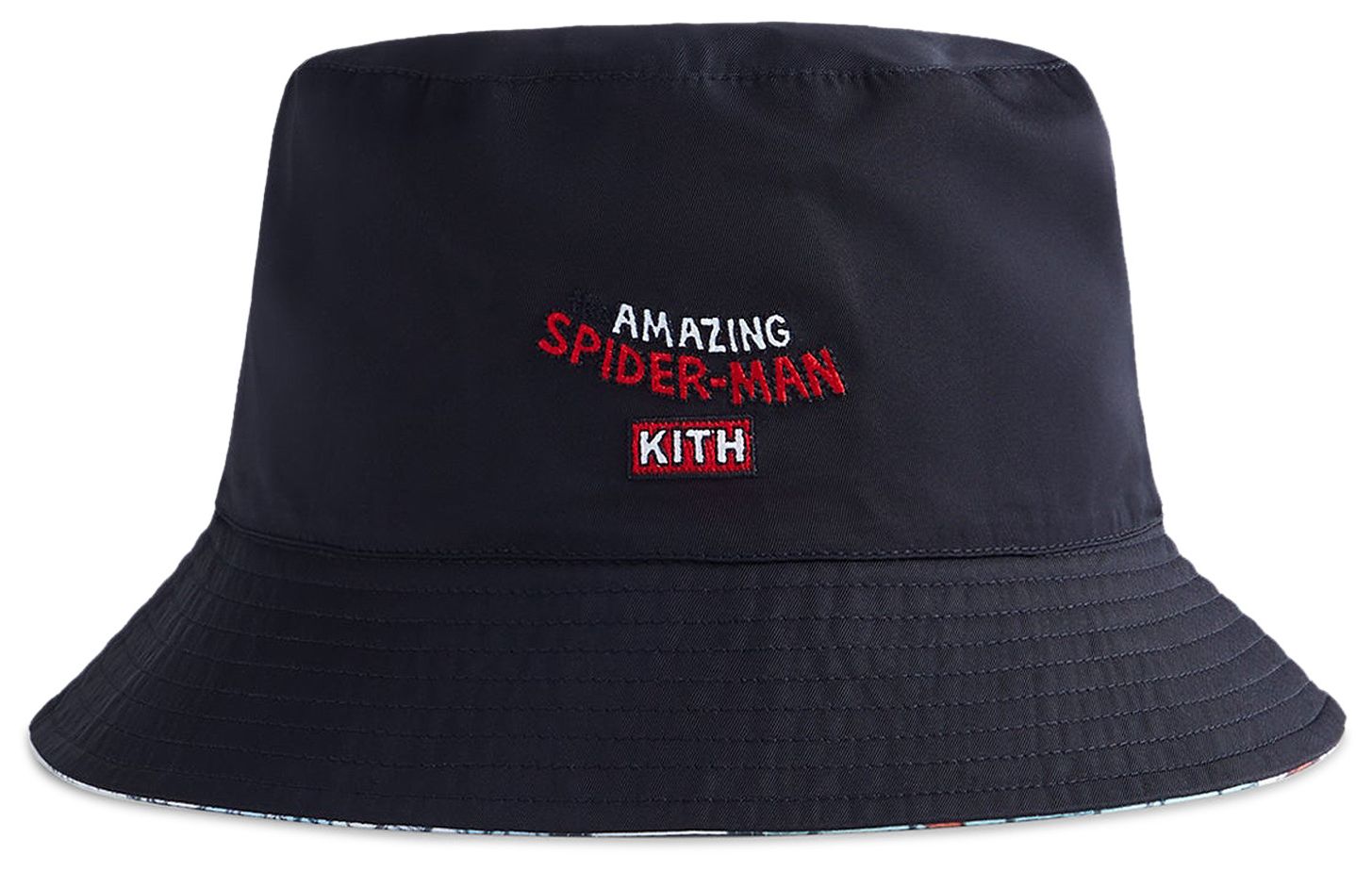 Buy Kith For Spider Man Reversible Bucket Hat 'Black' - KHM050182 001 ...