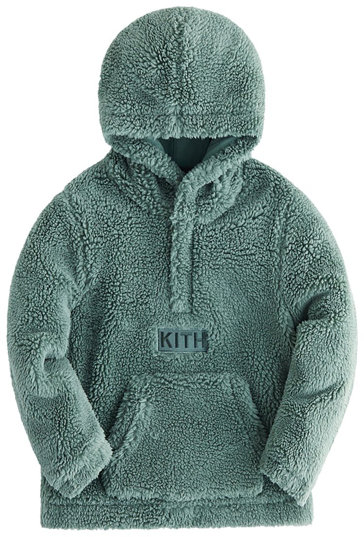 Buy Kith Kids Faux Sherpa Harrison Hoodie 'Laurel' - KHK010085 330 | GOAT