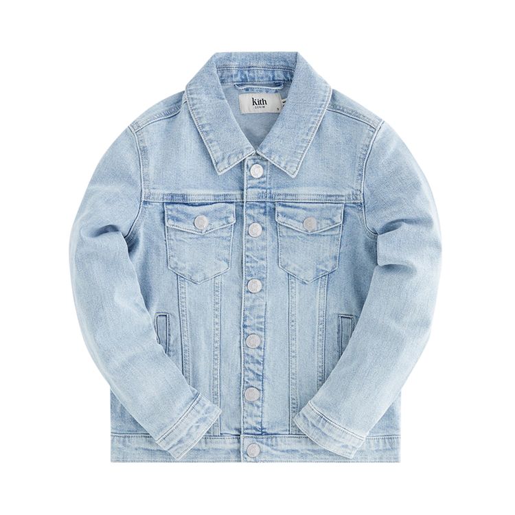 Buy Kith Kids Classic Denim Jacket 'Light Indigo' - KHK010050 415 | GOAT