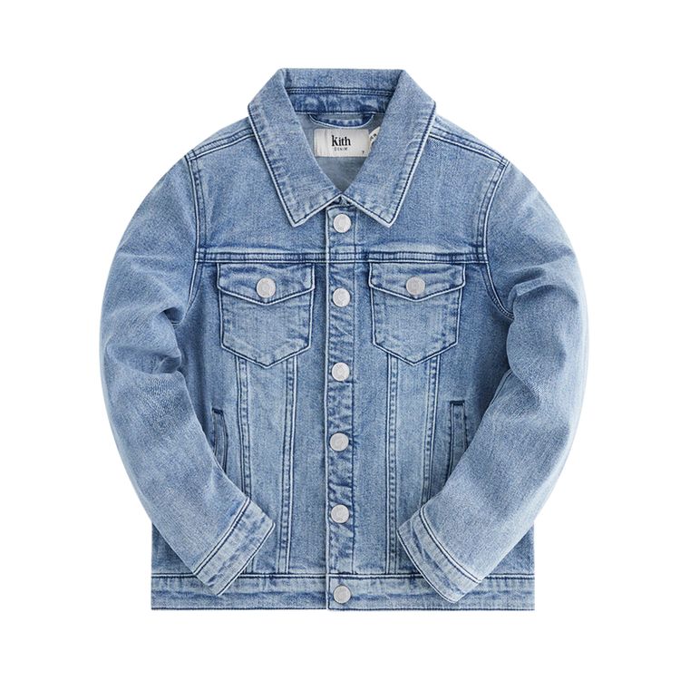 Buy Kith Kids Classic Denim Jacket 'Mid Indigo' - KHK010050 452 | GOAT