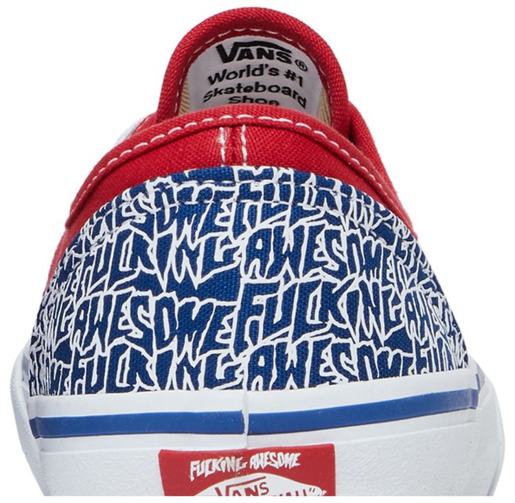 vans authentic blue red