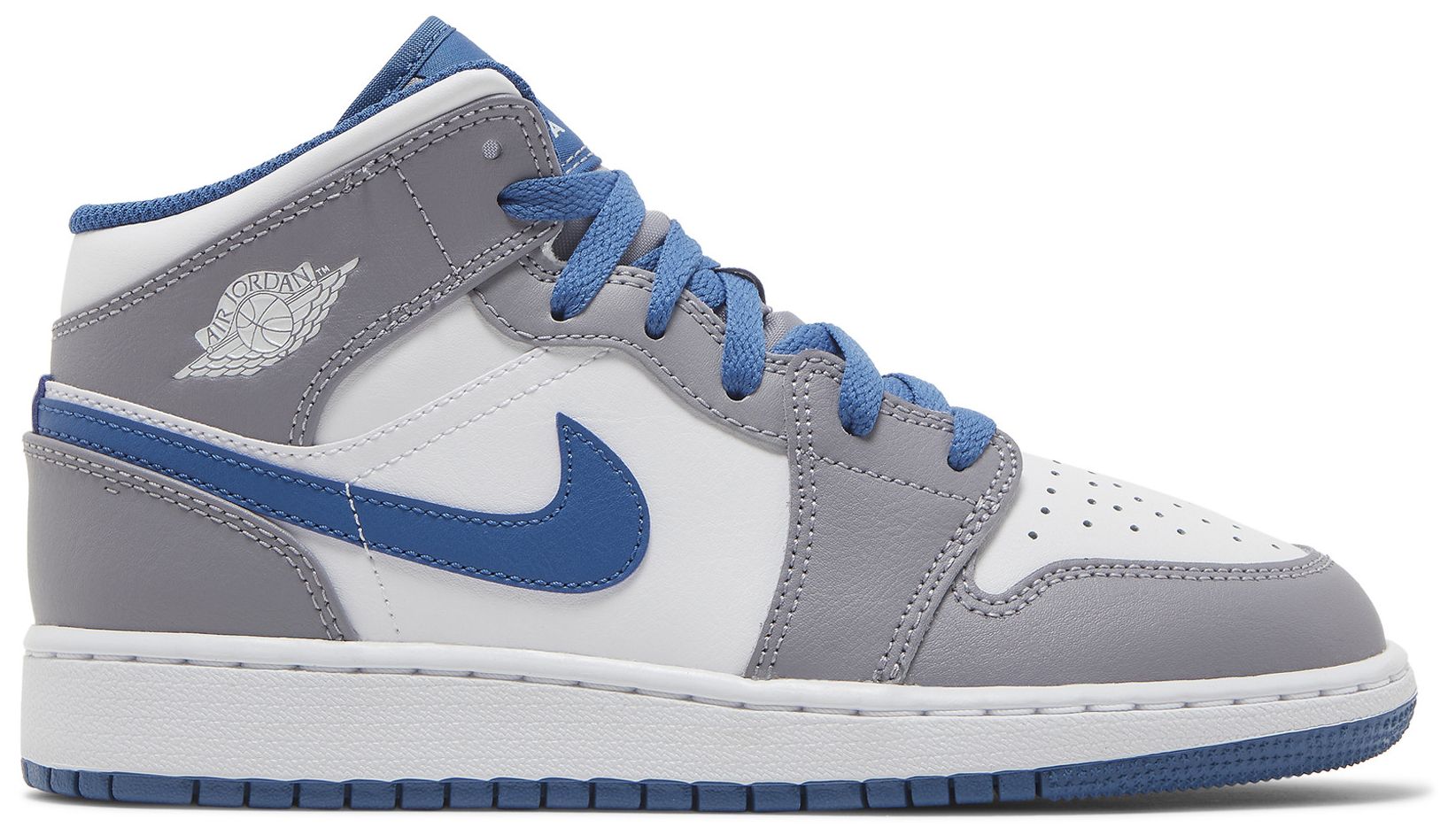 Buy Air Jordan 1 Mid GS 'Cement True Blue' - DQ8423 014 | GOAT