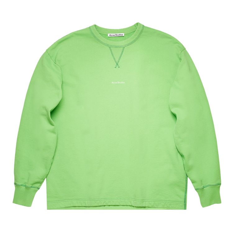 Buy Acne Studios Logo Print Sweatshirt 'Bright Green' - BI0082 GOAT ...