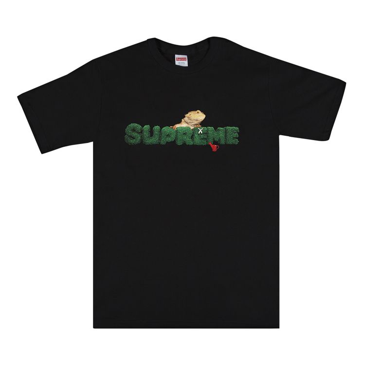 Buy Supreme Lizard Tee 'Black' - SS20T54 BLACK | GOAT