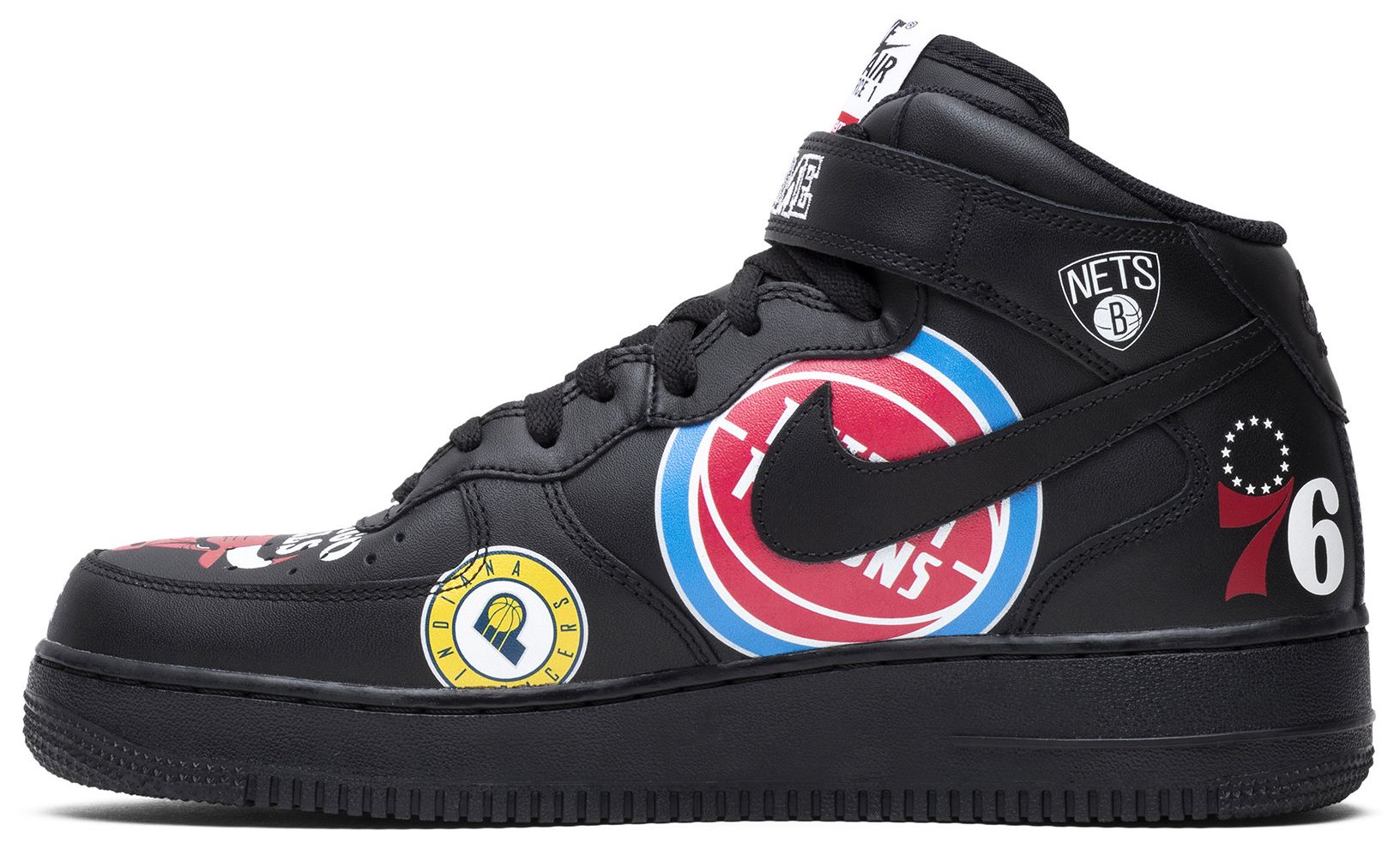 Buy Supreme x NBA x Nike Air Force 1 Mid 07 'Black' - AQ8017 001 | GOAT