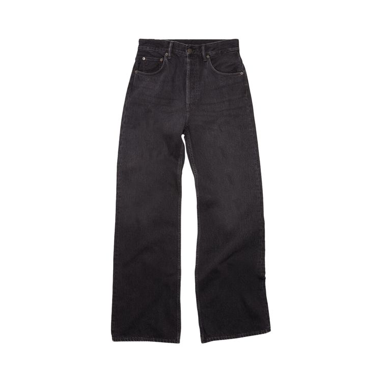 Buy Acne Studios Loose Fit Jeans 'Black' - B00269 GOAT BLAC | GOAT