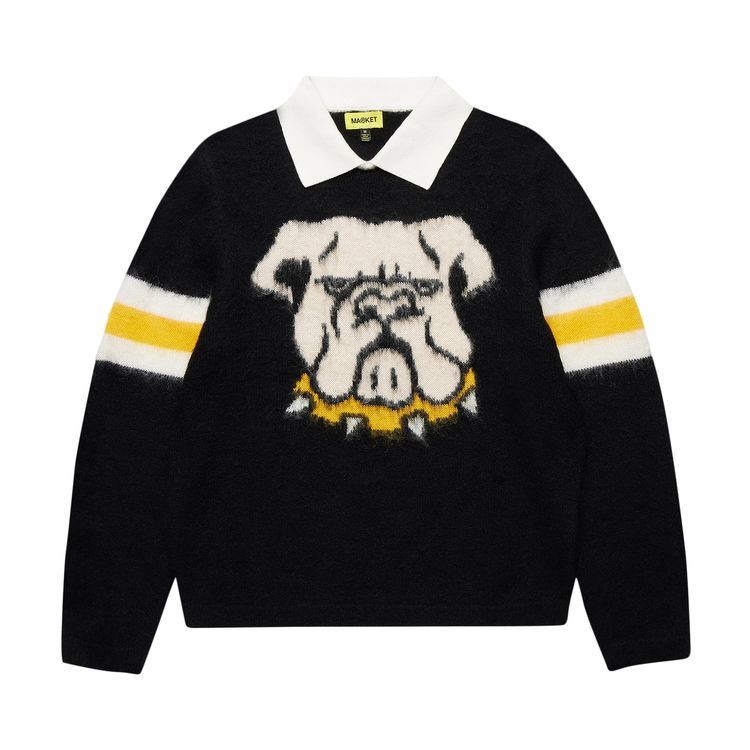 Buy Market Varsity Overload Knit Rugby 'Black' - 369000062 BLAC | GOAT