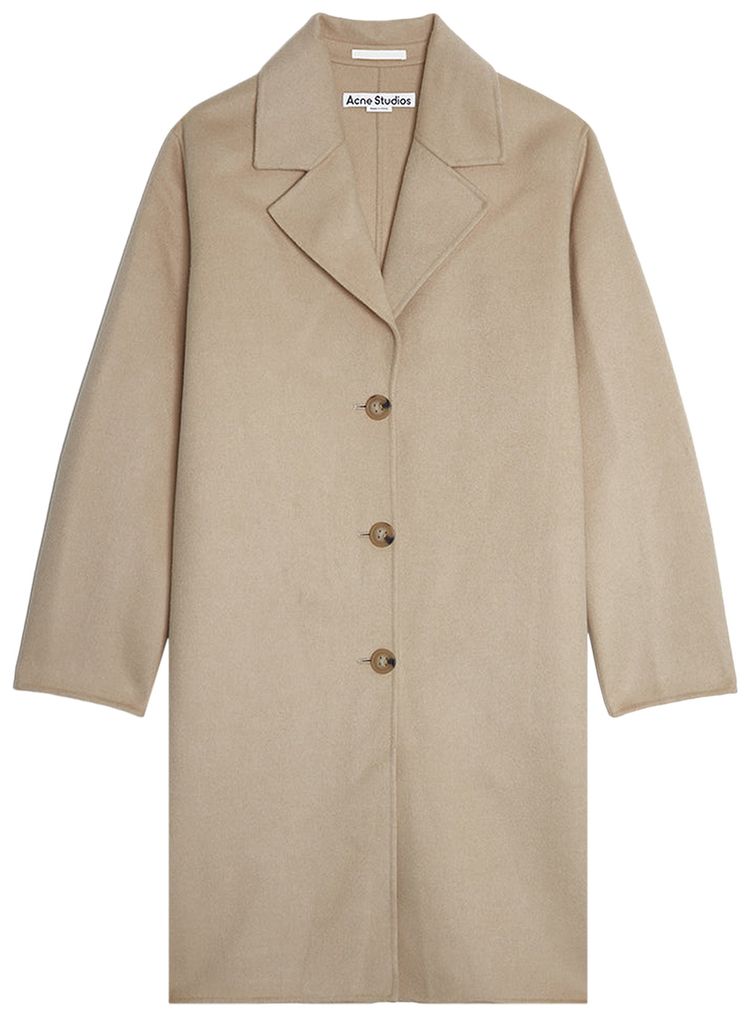 Buy Acne Studios Single-Breasted Coat 'Cold Beige' - A90470 GOAT COLD ...