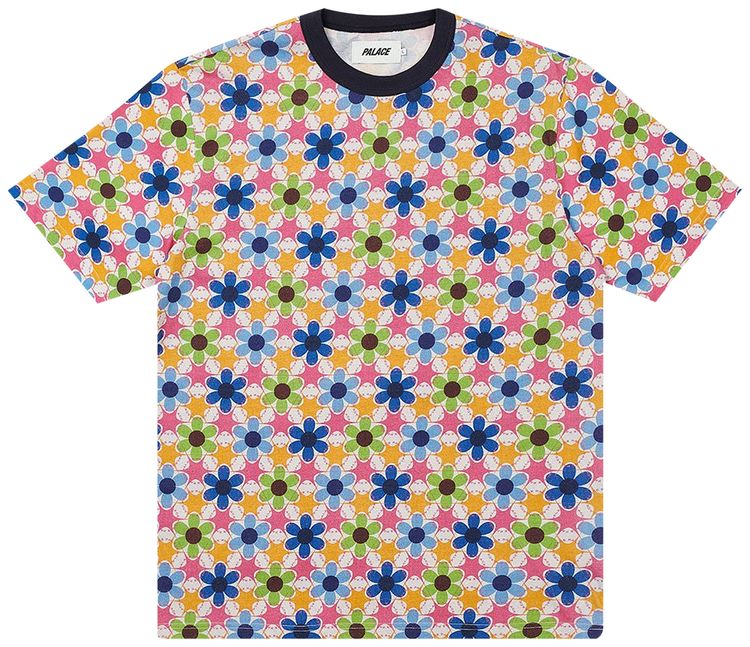 Buy Palace Curtains T-Shirt 'Pink/Blue' - P19ES006 | GOAT