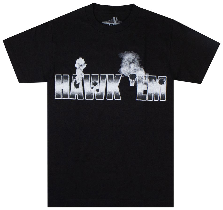 Buy Vlone x Pop Smoke Hawk Em' Tee 'Black' - 1020 100000103XPSH BLAC | GOAT