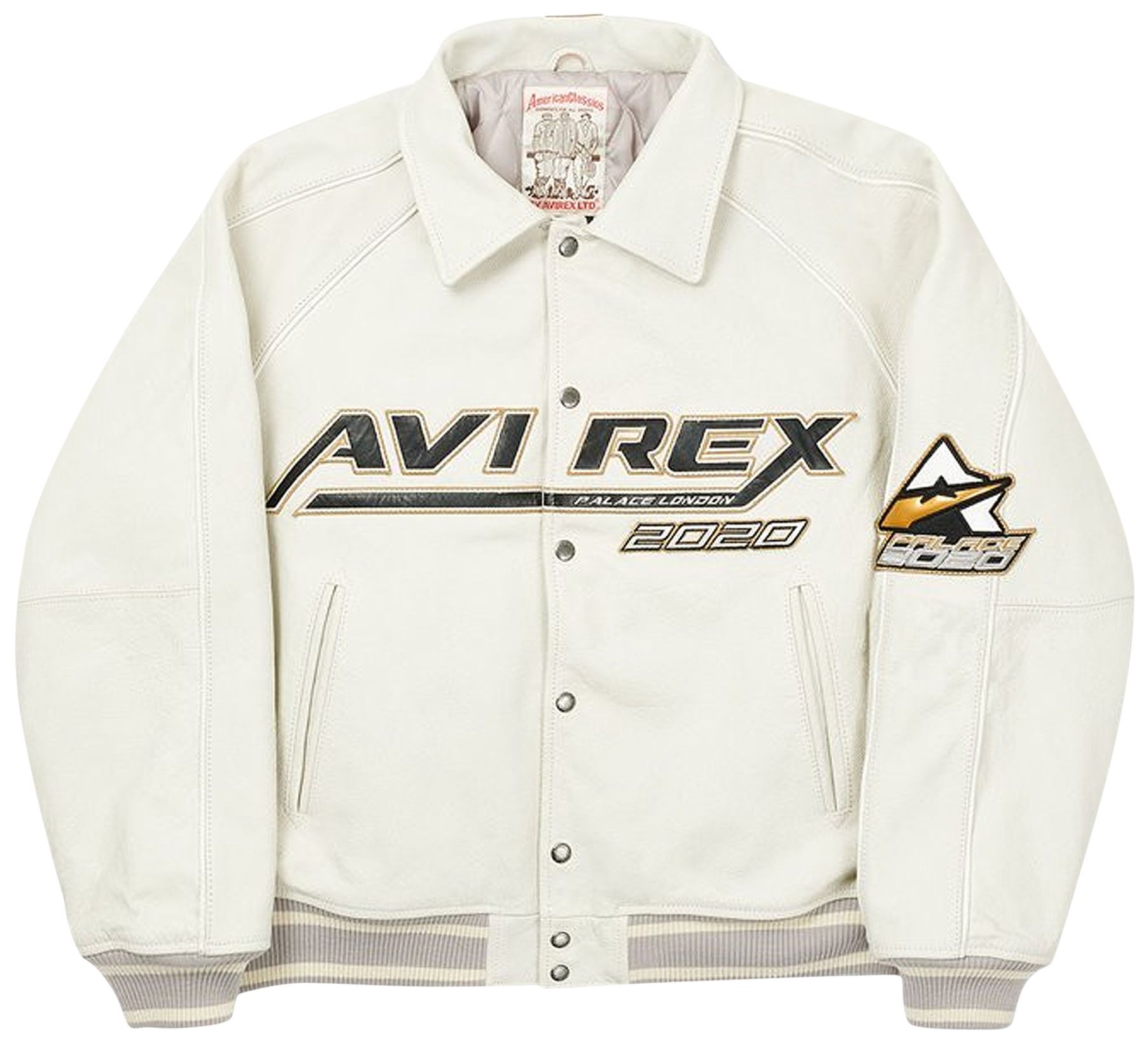 Buy Palace Avirex No Snakes Jacket 'White' - P19JK201 | GOAT AU