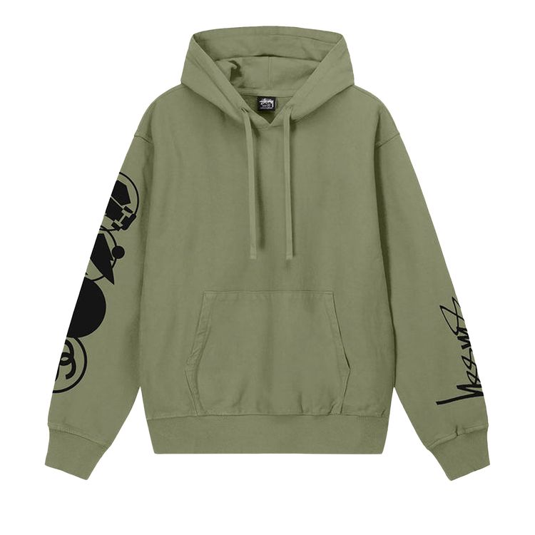 Buy Stussy Stacked Pigment Dyed Hoodie 'Artichoke' - 1924888 ARTI | GOAT