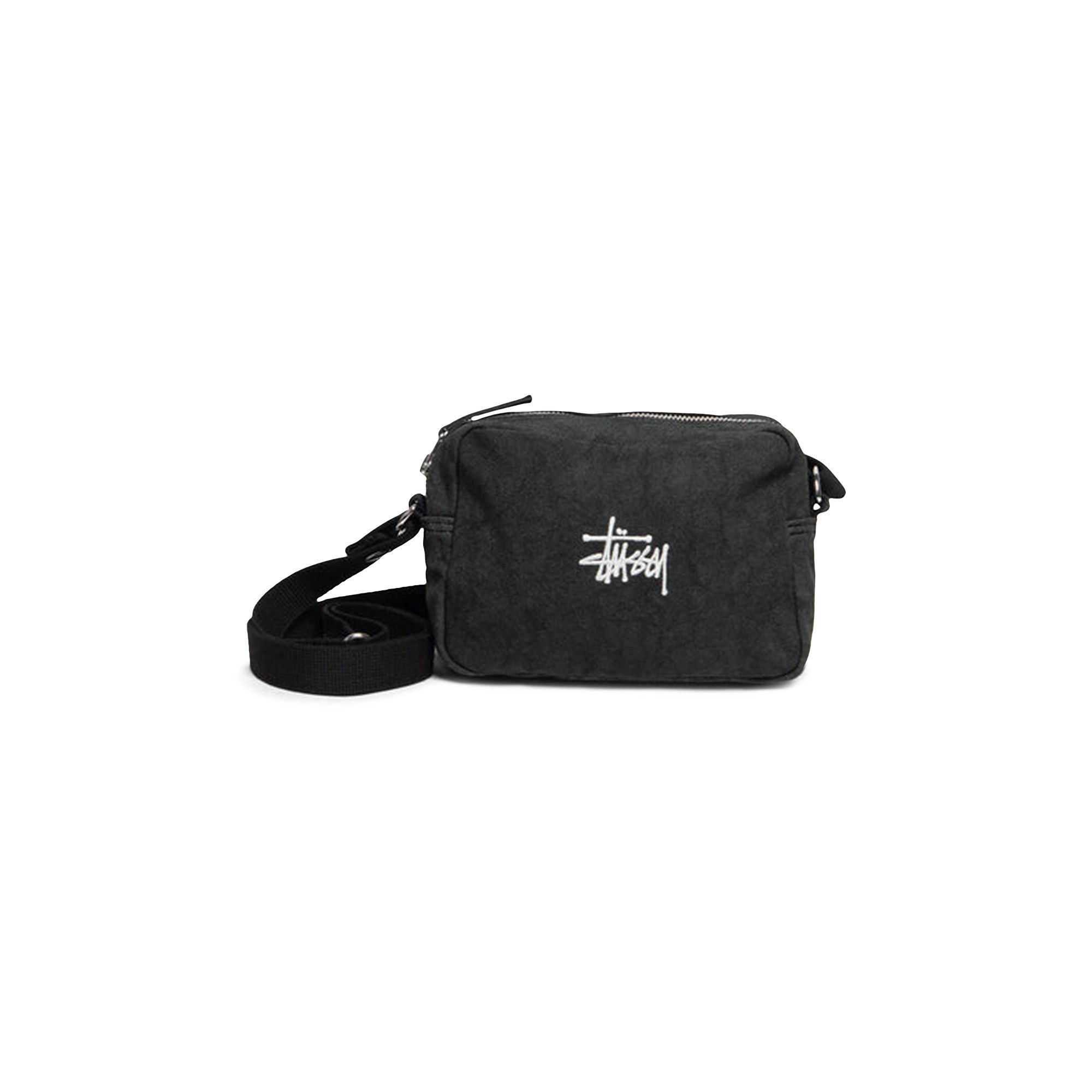 Buy Stussy Canvas Side Pouch 'Washed Black' - 134255 WASH | GOAT