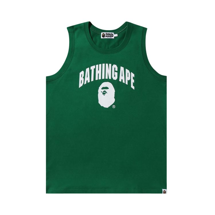 Buy BAPE Bathing Ape Tank Top 'Green' - 1I30 108 023 GREEN | GOAT AU