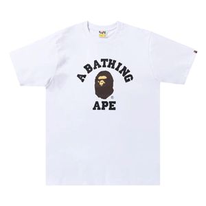 Buy BAPE College Tee 'White' - 1I30 110 001 WHITE | GOAT