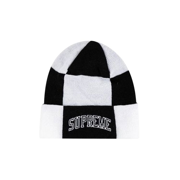 Buy Supreme Checkerboard Beanie 'White' - FW19BN16 WHITE | GOAT