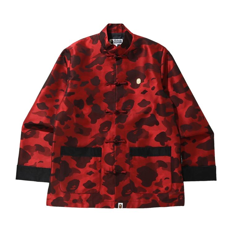 Buy BAPE Color Camo Chinese Jacket 'Red' - 1H20 140 003 RED | GOAT