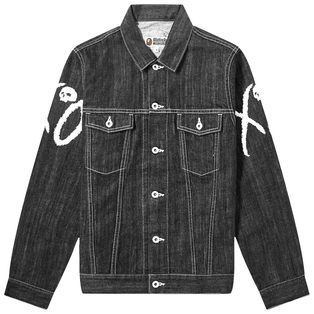 Buy BAPE XO Denim Jacket 'Black' - 1F73 140 922 BLACK | GOAT