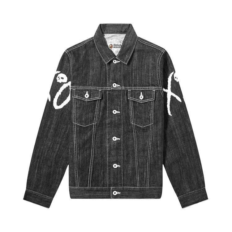 Buy BAPE XO Denim Jacket 'Black' - 1F73 140 922 BLACK | GOAT