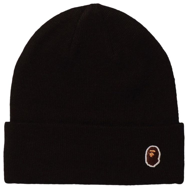 Buy BAPE Ape Head One Point Knit Cap 'Black' - 1H80 180 017 BLACK | GOAT