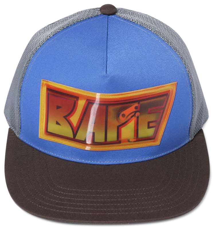 Buy BAPE Lenticular Emblem Mesh Cap 'Blue' - 1I20 180 004 BLUE | GOAT UK