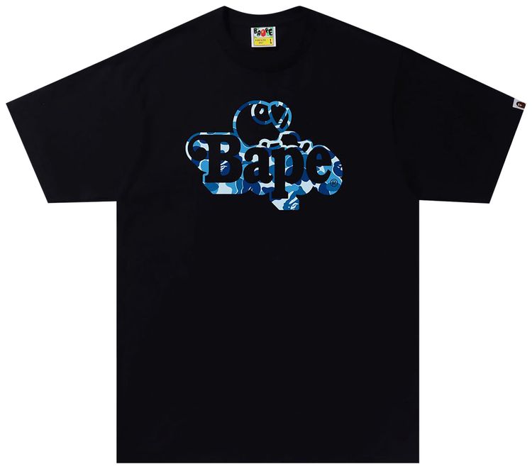 Buy Bape Abc Camo Milo On Tee Blackblue 2i30 110 002 Black Blue Goat