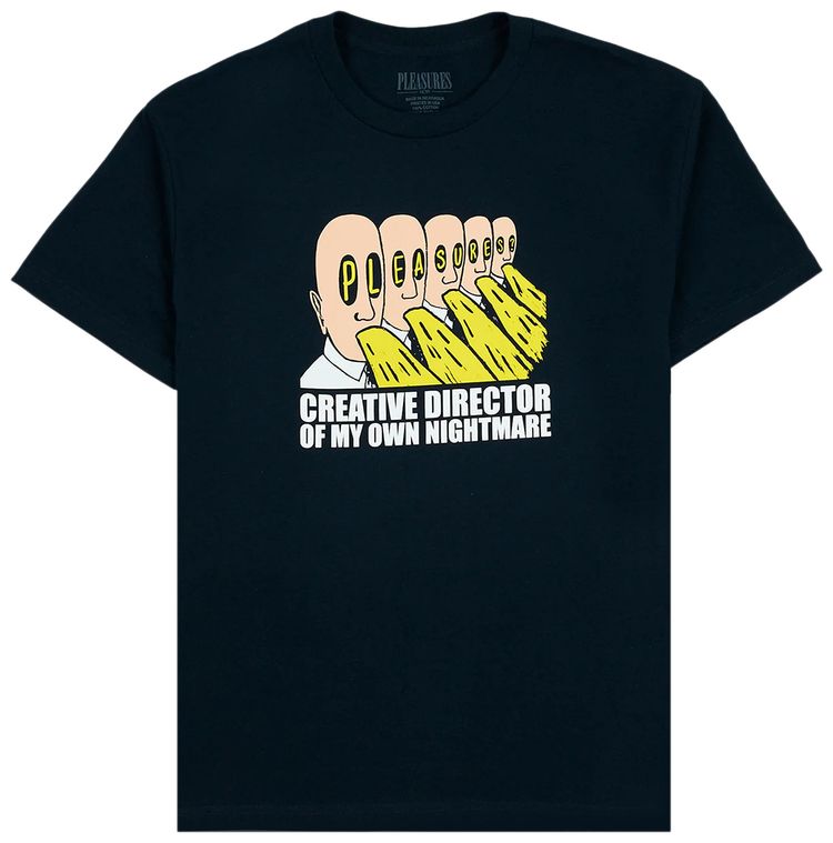 Buy Pleasures Vomit T-Shirt 'Navy' - P22W064 NAVY | GOAT