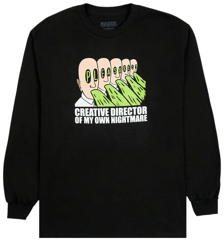 Buy Pleasures Vomit Long-Sleeve 'Black' - P22W065 BLAC | GOAT