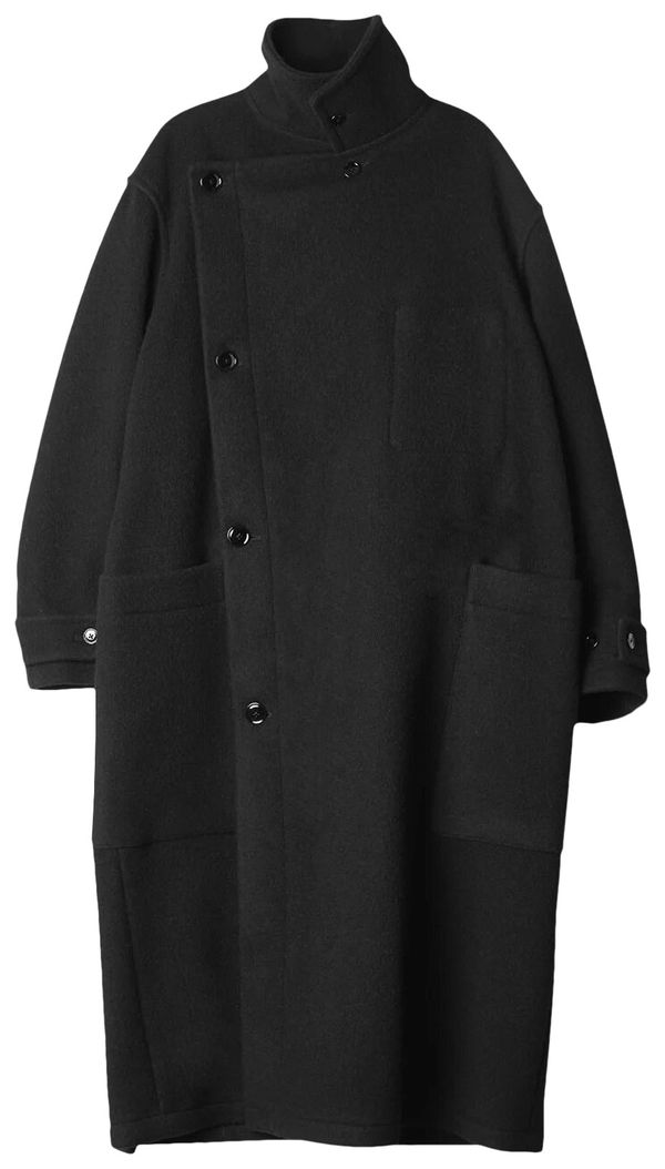 Buy Lemaire Wrap Coat 'Black' - CO184 LF615 BK999 | GOAT
