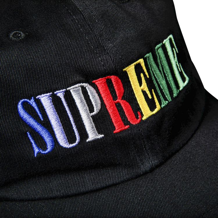 Buy Supreme Multi Color Logo 6-Panel 'Black' - FW20H65 BLACK | GOAT