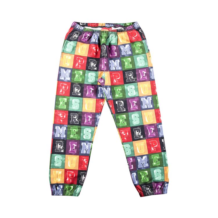 Buy Supreme Blocks Sweatpant 'Multicolor' - FW20P15 MULTICOLOR | GOAT
