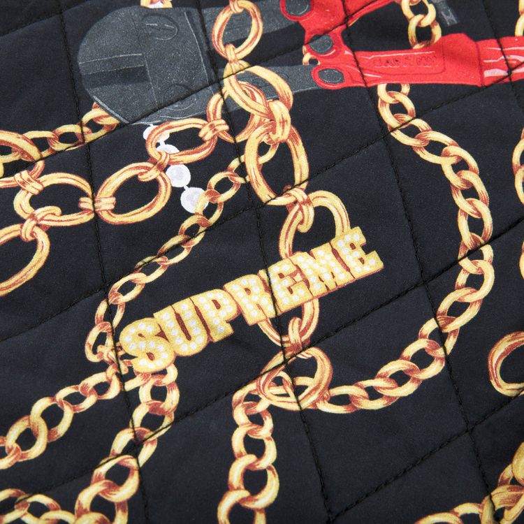 Buy Supreme Chains Quilted Jacket 'Black' - FW20J57 BLACK | GOAT