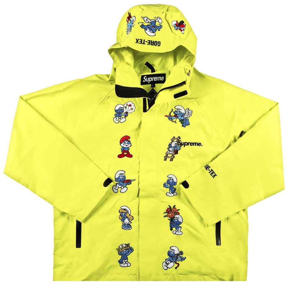 Buy Supreme x Smurfs GORE-TEX Shell Jacket 'Bright Yellow' - FW20J7 ...