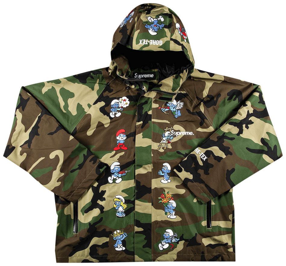 Buy Supreme x Smurfs GORE-TEX Shell Jacket 'Woodland Camo' - FW20J7 ...