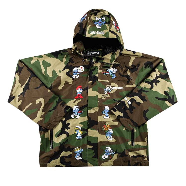 Buy Supreme x Smurfs GORE-TEX Shell Jacket 'Woodland Camo' - FW20J7 ...