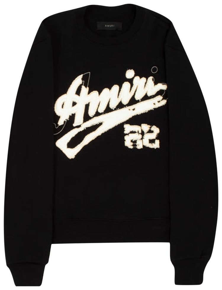 Buy Amiri 22 Crewneck 'Black' - SS23MJG006 001 BLAC | GOAT