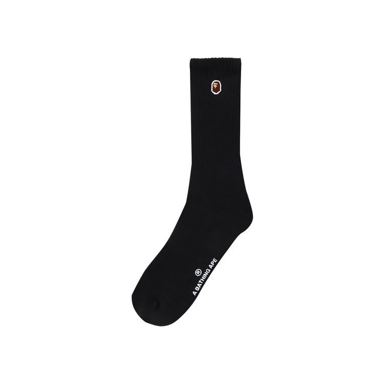 Buy Bape Ape Head One Point Socks Black 1i80 184 002 Black Goat