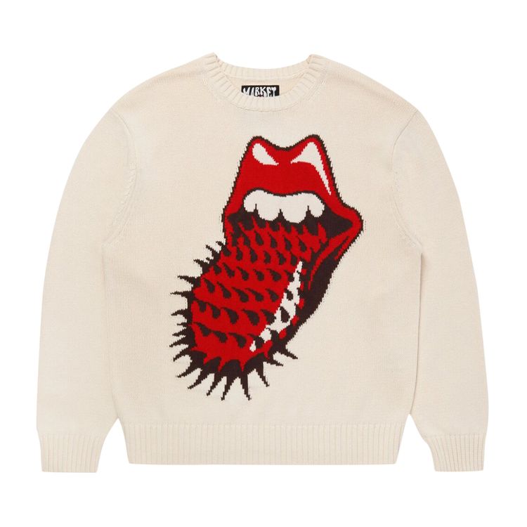 Buy Market x Rolling Stones Spiked Logo Sweater 'White' - 379000049 ...