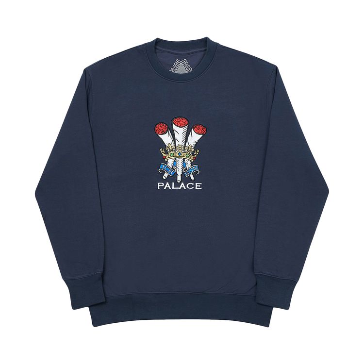 Buy Palace Ich Bun Crew 'Navy' - P19CW002 | GOAT UK