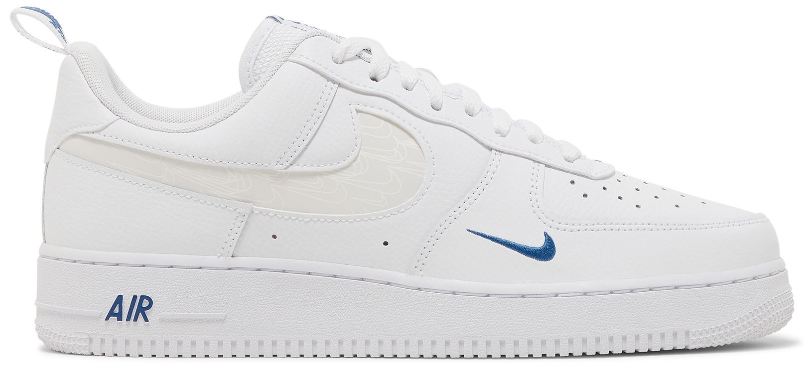 Buy Nike Air Force 1 '07 LV8 'Reflective Swoosh - White Dark Marina ...