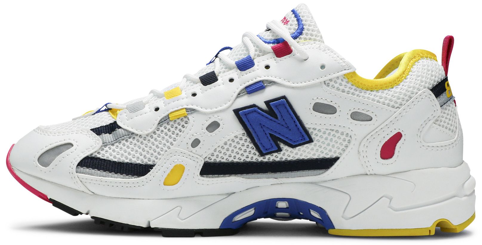 Buy New Balance 827 'White Blue Yellow' - ML827AAO | GOAT