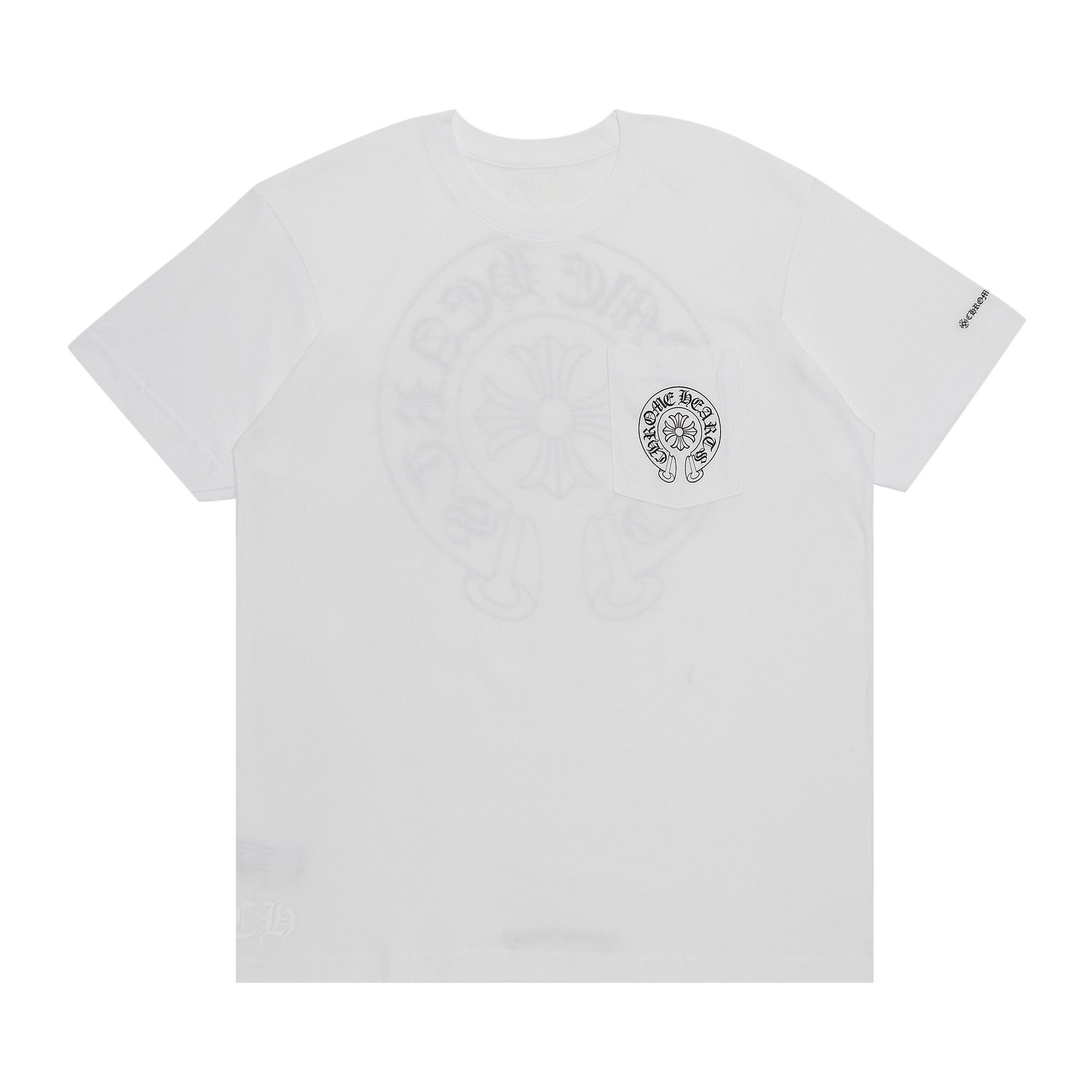 Buy Chrome Hearts Horseshoe Logo Pocket T-Shirt 'White Buy Chrome Hearts Horseshoe Logo Pocket T-Shirt 'White