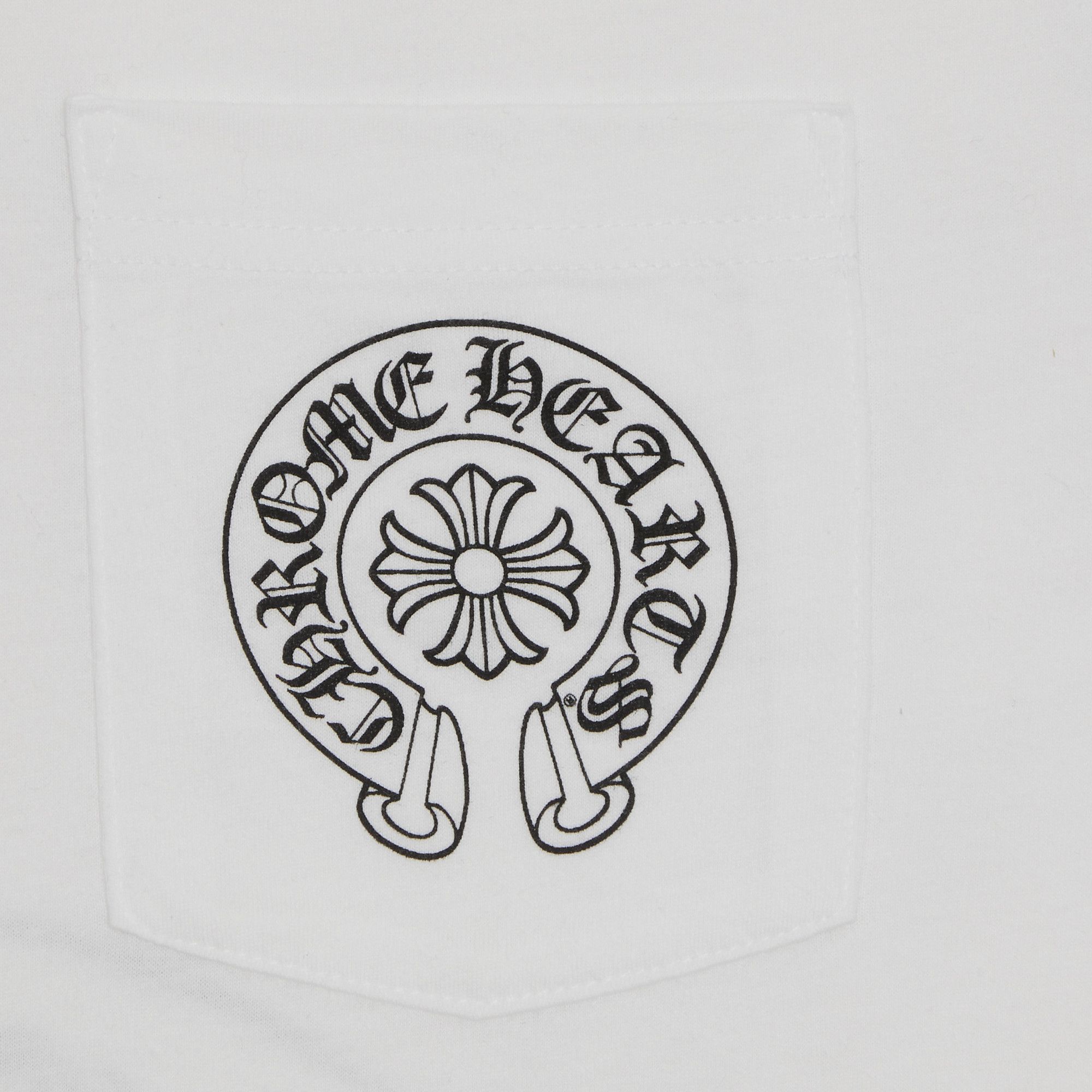 Buy Chrome Hearts Horseshoe Long-Sleeve T-Shirt 'White Buy Chrome Hearts Horseshoe Long-Sleeve T-Shirt 'White