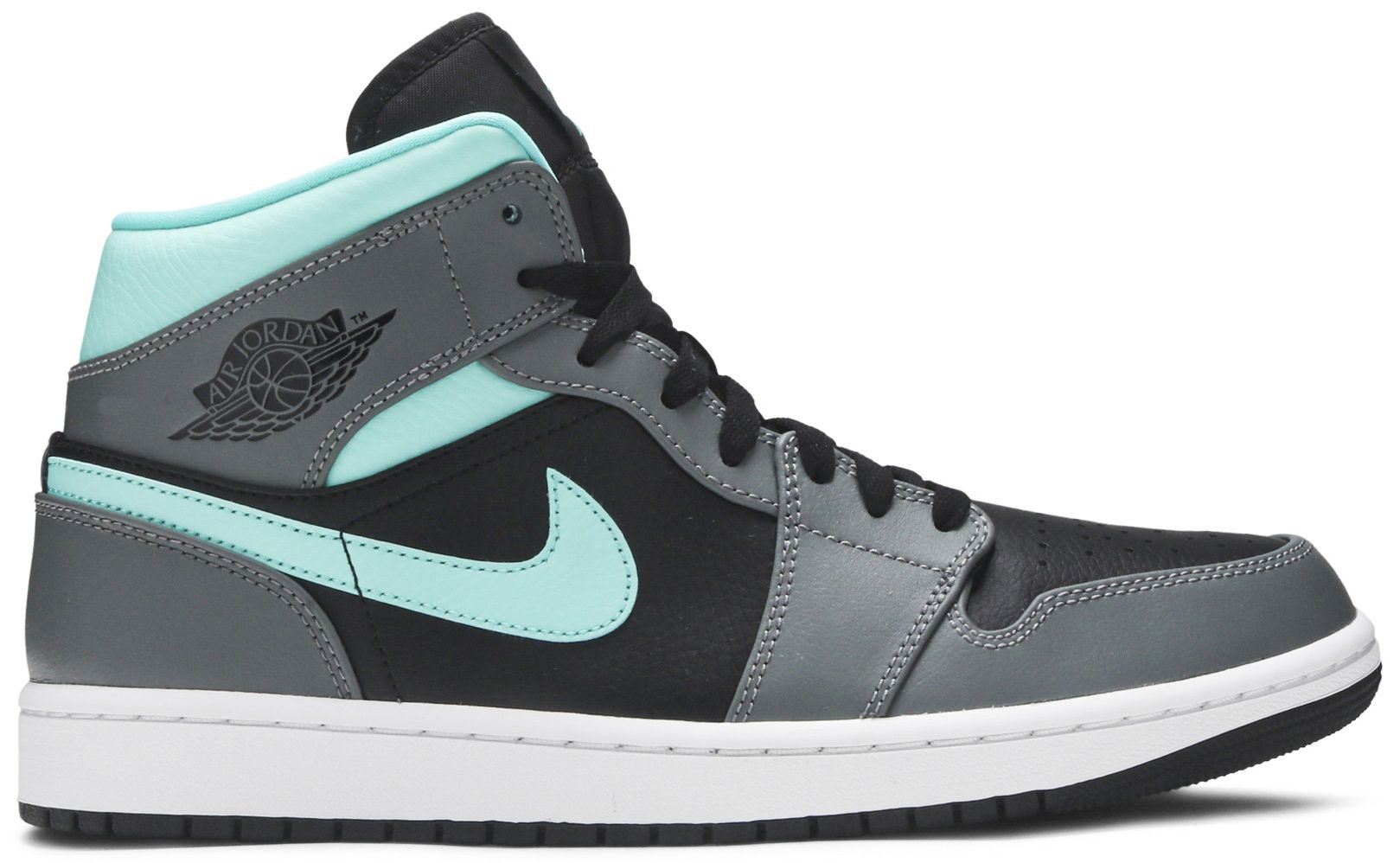 Buy Air Jordan 1 Mid 'Grey Aqua' - 554724 063 | GOAT