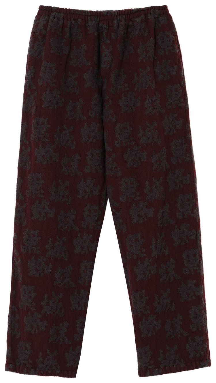 Buy Undercover Throne of Blood Wool Patterned Trousers 'Red' - UCZ4501 ...