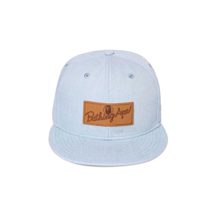Buy BAPE x New Era Leather Patch 9FIFTY Snapback Cap 'Blue/Light Indigo ...