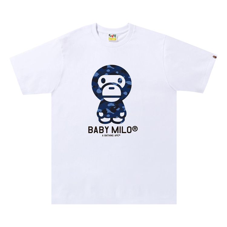 Buy BAPE Color Camo Baby Milo Tee 'White/Navy' - 2I80 110 004 WHITE ...