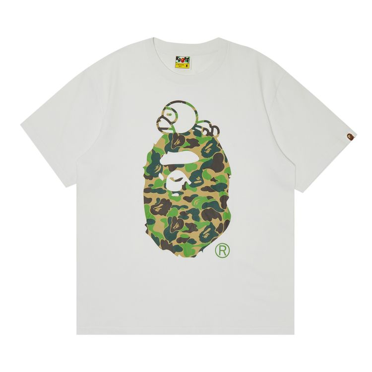 Buy Bape Abc Camo Milo On Big Ape Tee Whitegreen 2f30 110 009