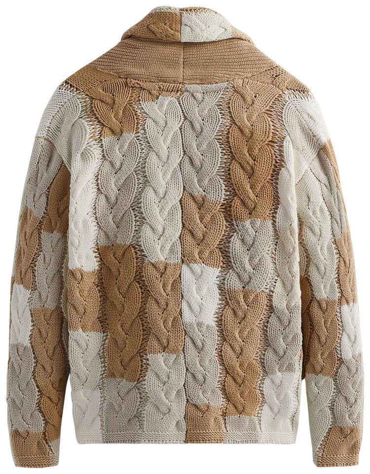 Buy Kith Patchwork Cable Becker Cardigan 'Canvas' - KHM030925 210 | GOAT